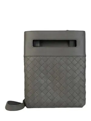 Bottega Veneta Intrecciato Messenger - Graphite