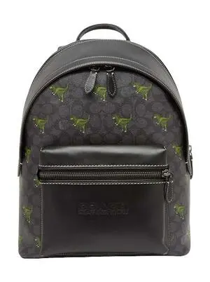 COACH Signature Rexy Charter Backpack - Charcoal