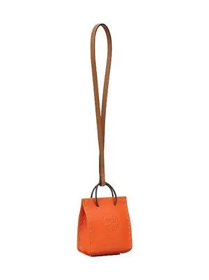 Hermès Shopping Bag Charm - Orange