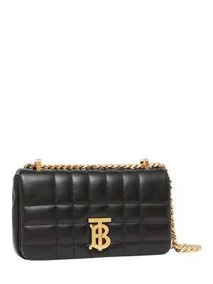 Burberry Quilted Leather Lola Mini Bag - Black
