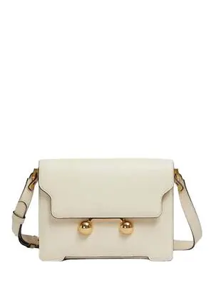 Marni Botrsa Trunkaroo Medium Shoulder Bag Ecru
