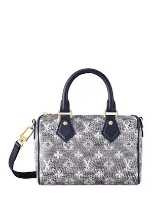 LOUIS VUITTON Speedy Bandouliere 20 Monoglam - Blue