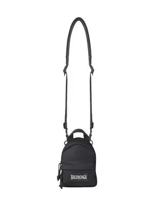 Balenciaga Oversized Crossbody Backpack Mini - Black