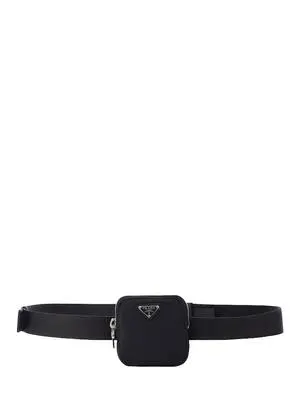Prada Woven Nylon Belt Bag - Black
