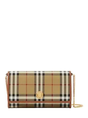 Burberry Chain Check Strap Wallet - Archive Beige