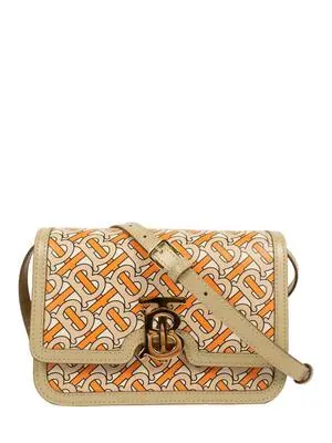 Burberry Tb Monogram Small Shoulder Bag - Beige/orange