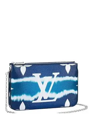 LOUIS VUITTON Louis Vuitton Pochette Double Zip LV Escale