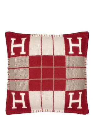 Hermès Avalon Iii Pillow - Ecru Rouge H