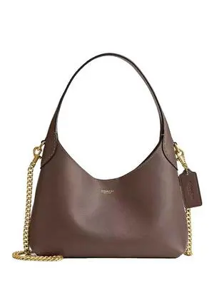 COACH Brooklyn 23 Shoulder Bag Brass/dark Stone