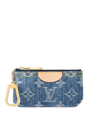 LOUIS VUITTON Key Pouch - Monogram Denim Blue