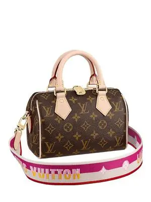 LOUIS VUITTON Speedy Bandouliere 20 Monogram Bag - Fuchsia