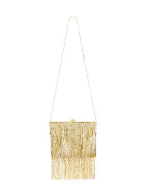 Rabanne Metalmesh Bag With Fringe - Gold