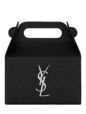 Saint Laurent Takeaway Box In Leather - Black