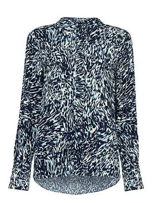 Whistles Leopard Swirl-print Satin Shirt - Multi-coloured