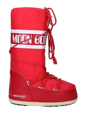 Moon Boot Icon Branded Nylon Snow Boots - Red