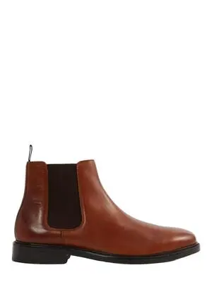 REISS Renor Leather Chelsea Boots - Light Tan