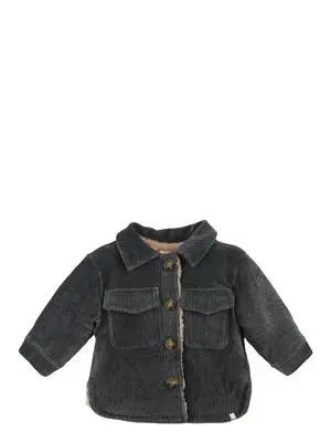 OH BABY! Corduroy Shacket - Charcoal