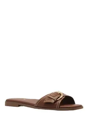 FRANKIE4 FRANKIE4 Tate Leather Sandals Deep Tan