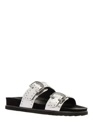 FRANKIE4 Deon Buckle Sandal - Silver Stud