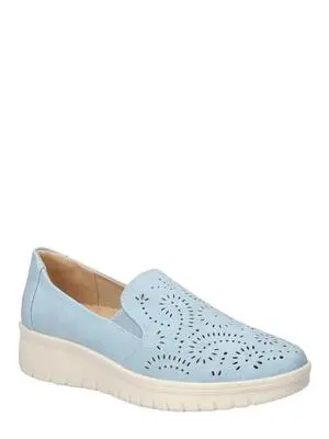 EASY WORKS BY EASY STREET Ying Perforated Slip-on Sneaker - Light Blue