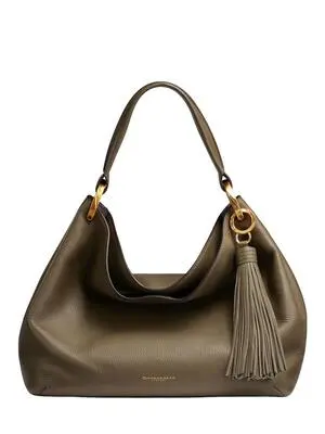Donna Karan New York Glenwood Leather Shoulder Bag - Caper