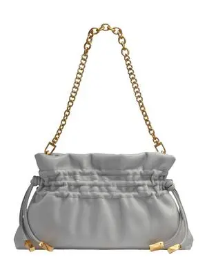 Donna Karan New York Donna Karan New York Southold Leather Clutch Pearl Grey