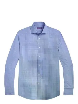 Ralph Lauren Purple Label Check Cotton Shirt - Blue