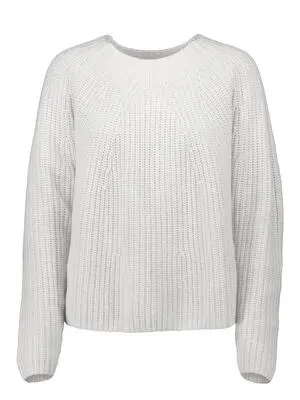 ALLUDE Chunky-knit Sweater - White