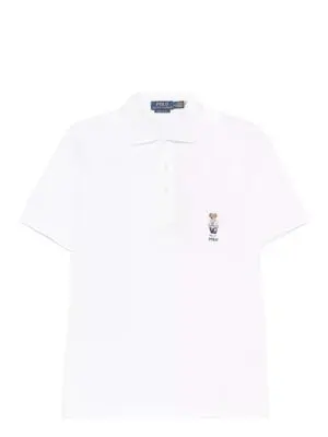 Polo Ralph Lauren Polo Bear-patch Polo Shirt - White