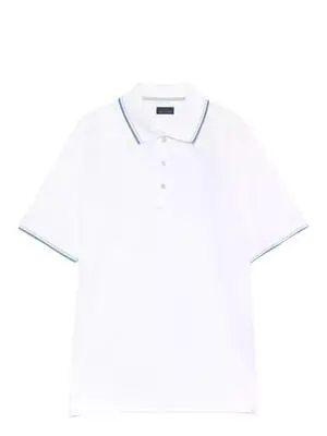 Paul & Shark Stripe-trim Polo Shirt - White
