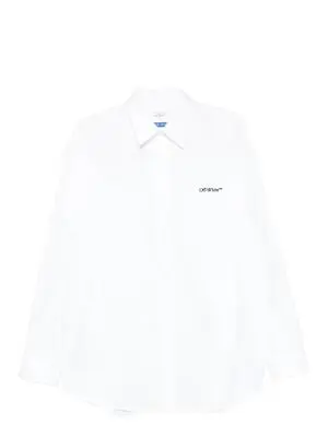 Off-White Logo-embroidered Shirt - White