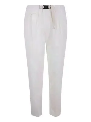 WHITE SAND Tapered Trousers - White