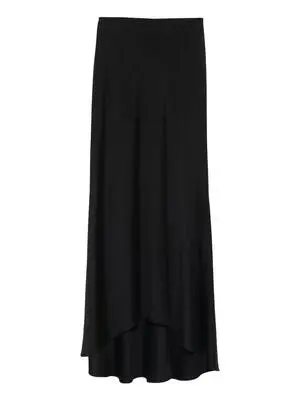 Plan C Demi-train Maxi Skirt - Black