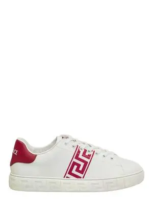 Versace Greca-print Sneakers - White