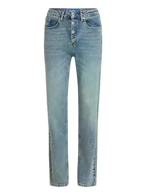 Karl Lagerfeld High-rise Straight-leg Jeans - Blue