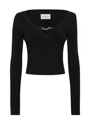 Philipp Plein Cropped Top - Black