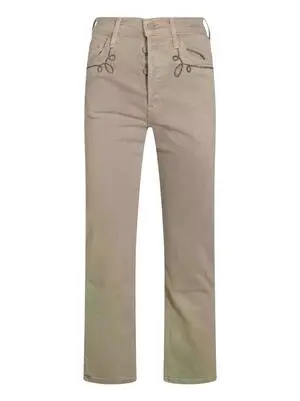 MOTHER Straight-leg Jeans - Neutrals