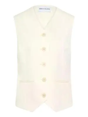 Rebecca Vallance Button-up Vest - Neutrals