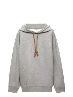 Loewe Relaxed Fit Hoodie In Cotton - Grey