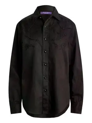 Ralph Lauren Corrine Embroidered Shirt - Black