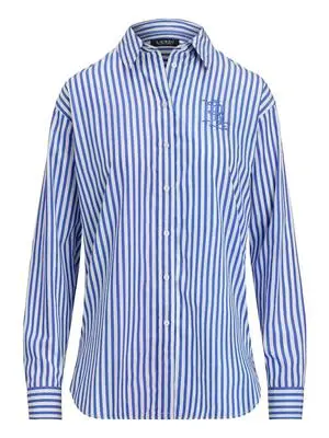 Ralph Lauren Striped Cotton Shirt - Blue