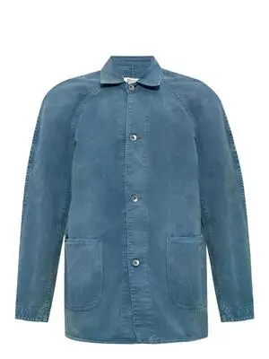MAISON MARGIELA Cotton Shirt Jacket - Blue