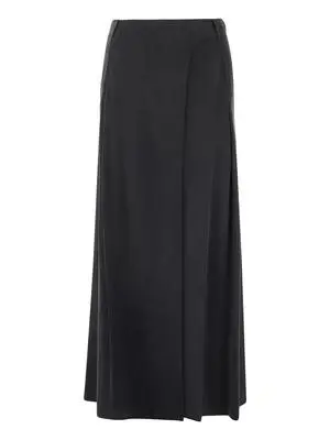 Giorgio Armani Interlock Long Skirt - Grey