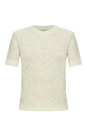 MONCLER Bouclé Open-knit T-shirt