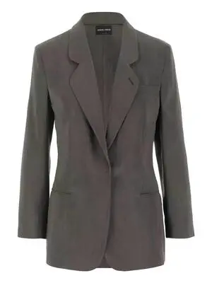 Giorgio Armani Single-breasted Blazer - Grey