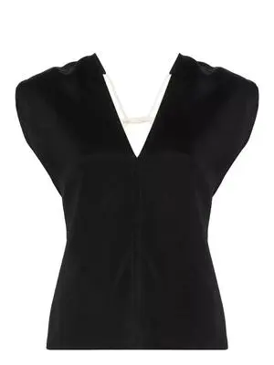 Plan C V-neck Top - Black