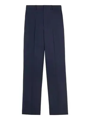 TOD'S Tailored Straight-leg Trousers - Blue