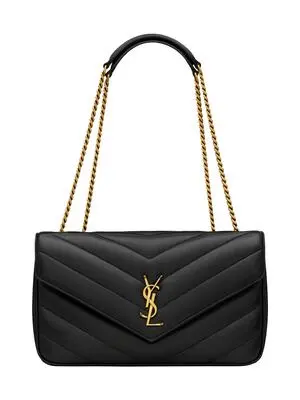 Saint Laurent Medium Loulou Shoulder Bag Black