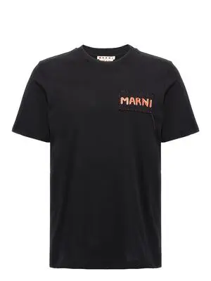 Marni Logo T Shirt - Black