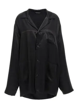 Balenciaga Embroidery Shirt - Black
